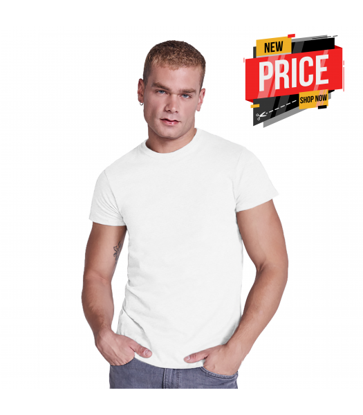 T-shirt Roly150gr/m² με δύο τυπώματα στην καρδιά και πλάτη